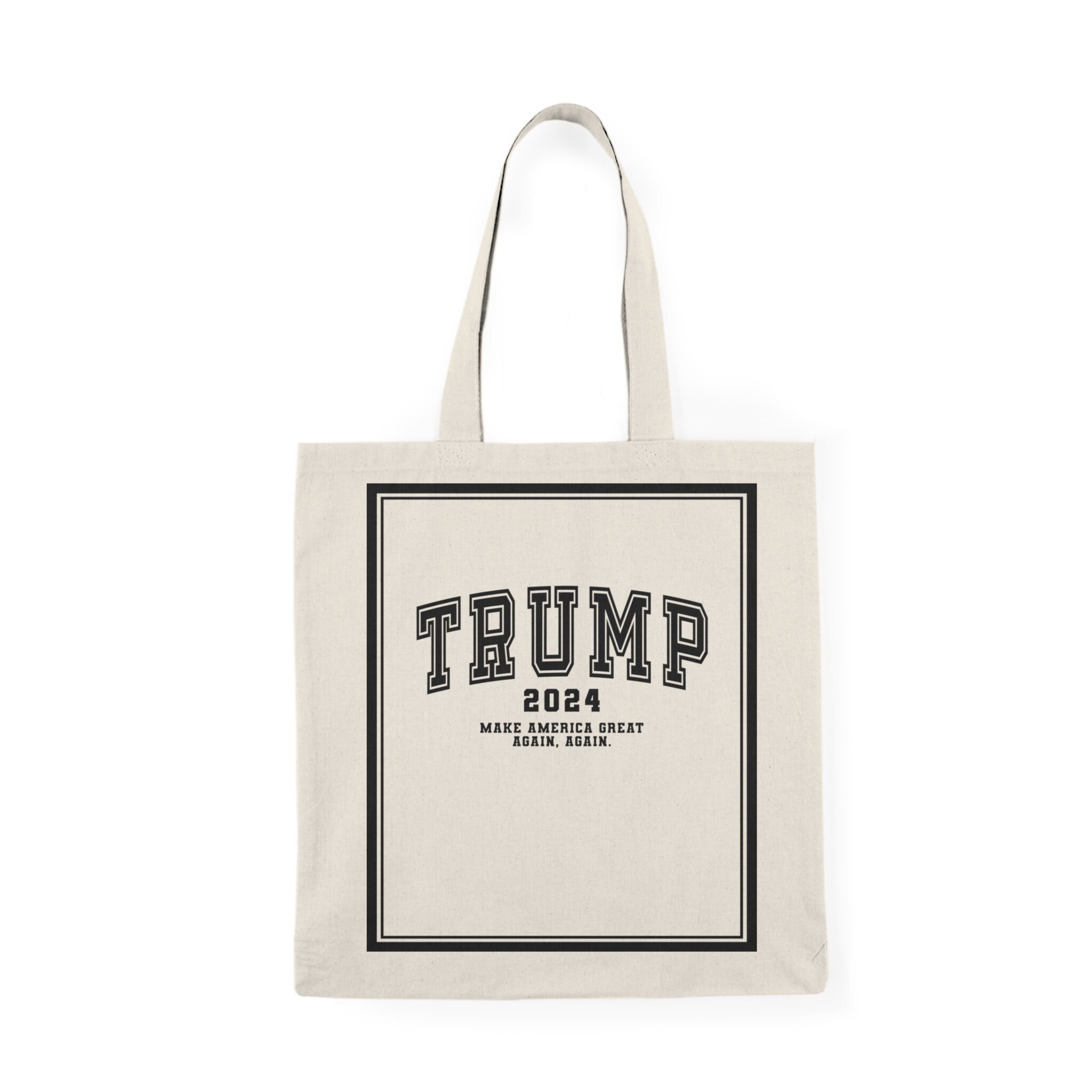 Trump 2024 Election MAGA Black Design Tote Bag, Make America Great ...