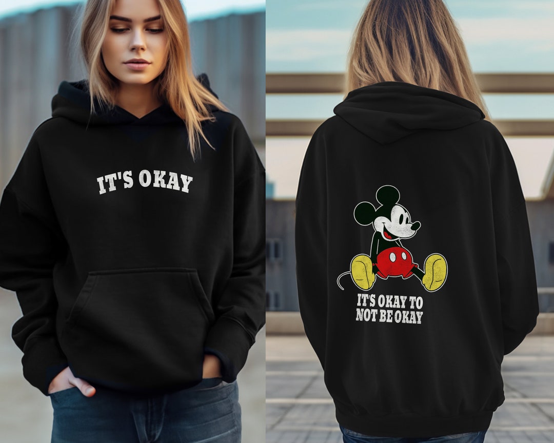 Classic Mickey Mouse Hoodie It's OK S-M-L-XL-XXL 3XL 4XL, Gildan ...
