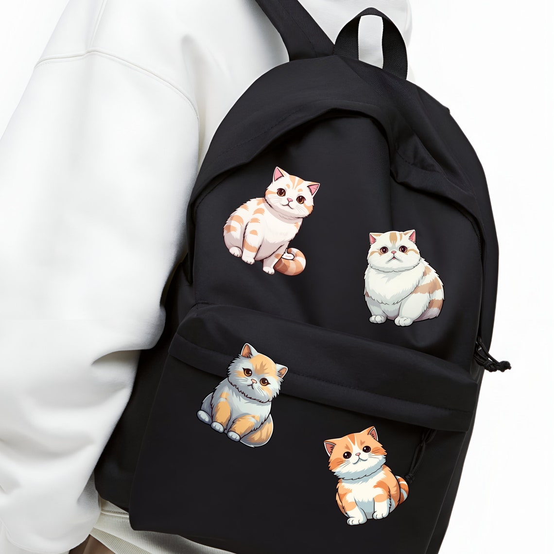 30 Super Cute Kitten Stickers, Print and Cut Kitten Stickers, Cute ...