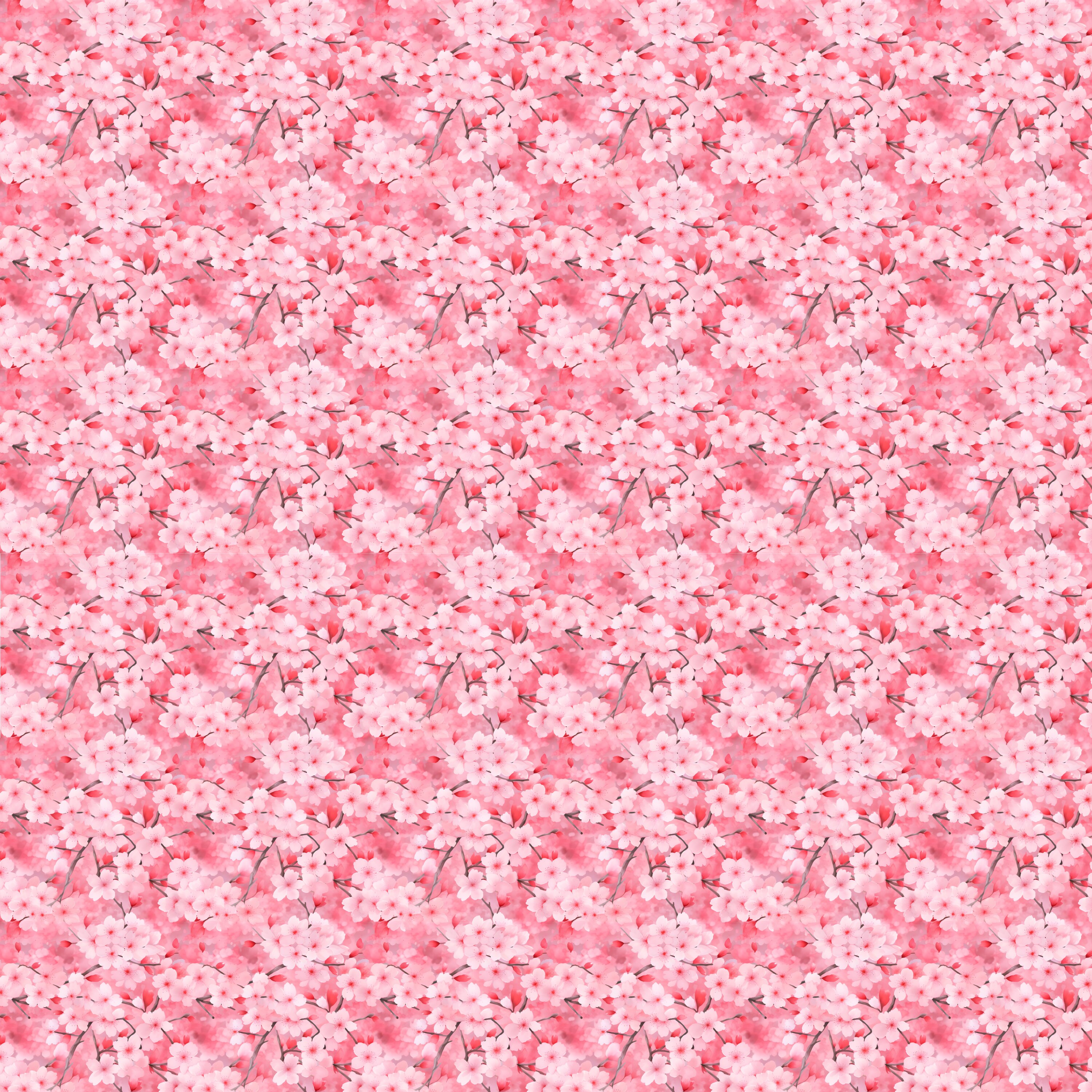 Sakura Blossoms Digital Seamless Pattern - Etsy