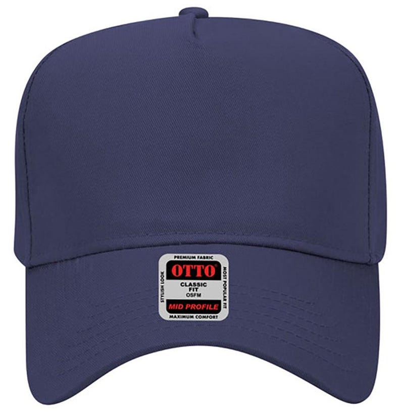 Otto Cap 5-panel Mid Profile Baseball Cap - Etsy