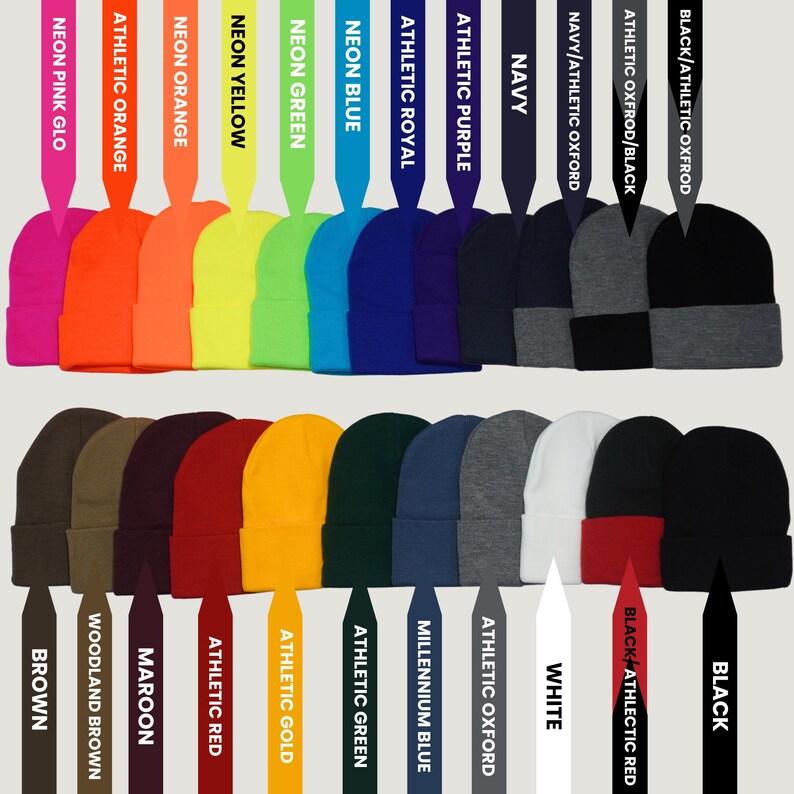 Port Authority 5-SK Premium Knit Beanie With Cuff - Etsy