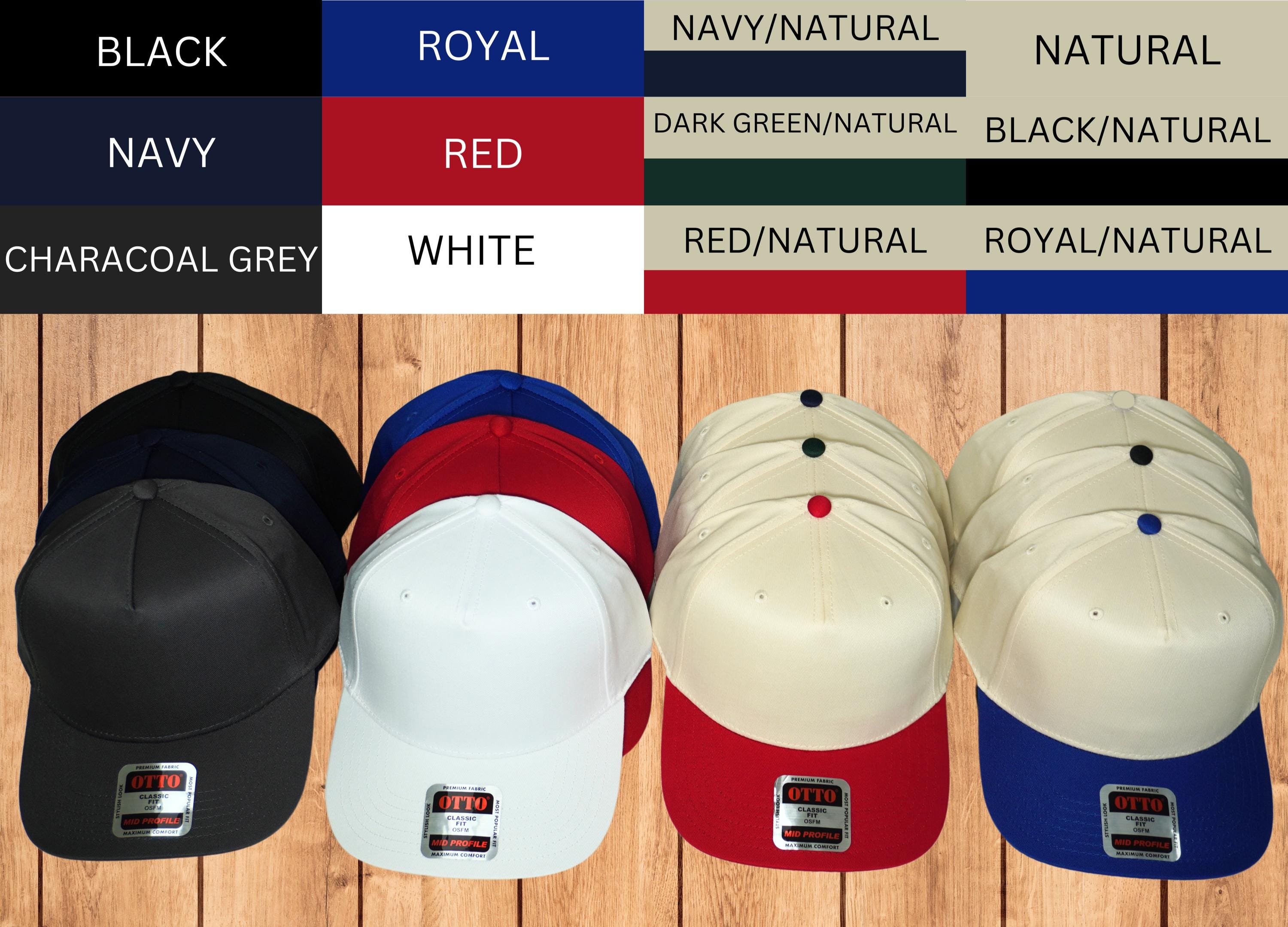 Otto Cap 5-panel Mid Profile Baseball Cap - Etsy