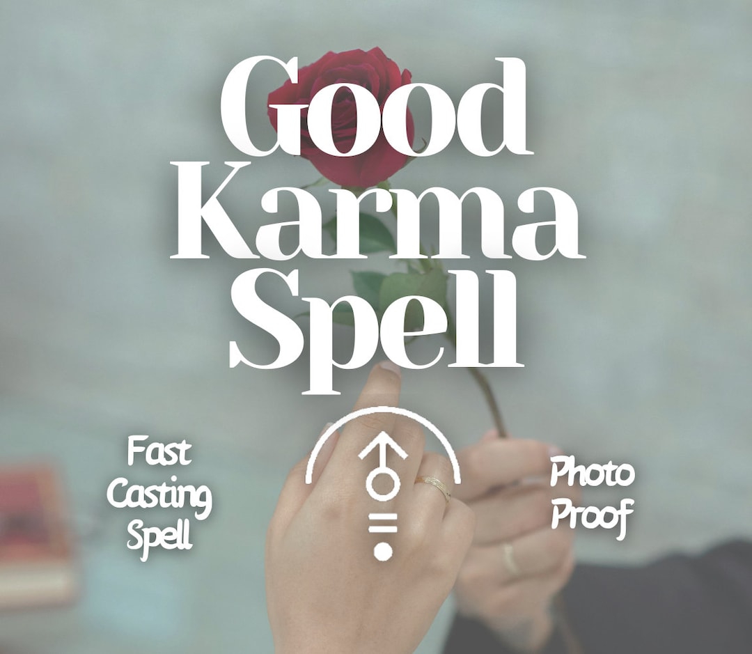 Good Karma Spell: Fast Casting, Karma Cleansing - Etsy