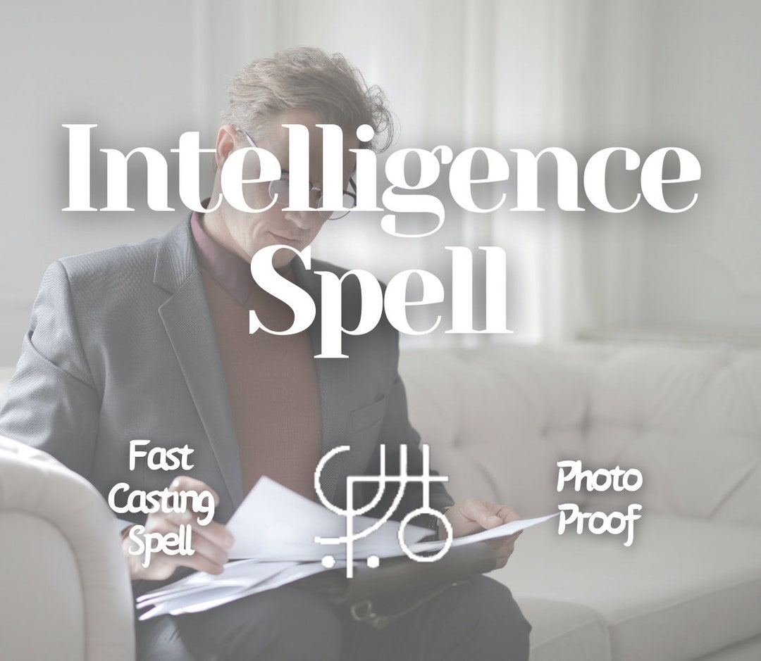 Intelligence Spell Academic Genius Spell Genius Spell Get Smarter Spell ...