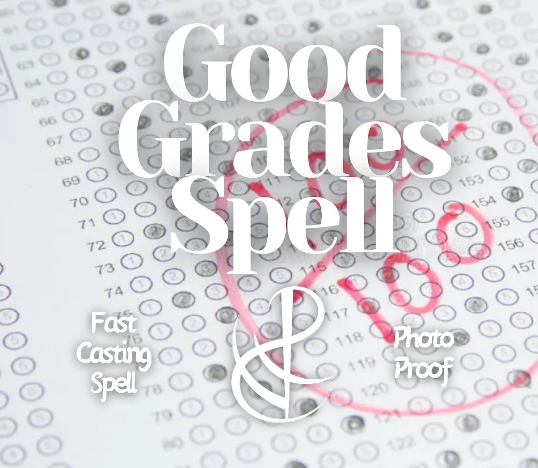 Good Grades Spell: Academic Prowess, Learning Spell (entertainment Only ...