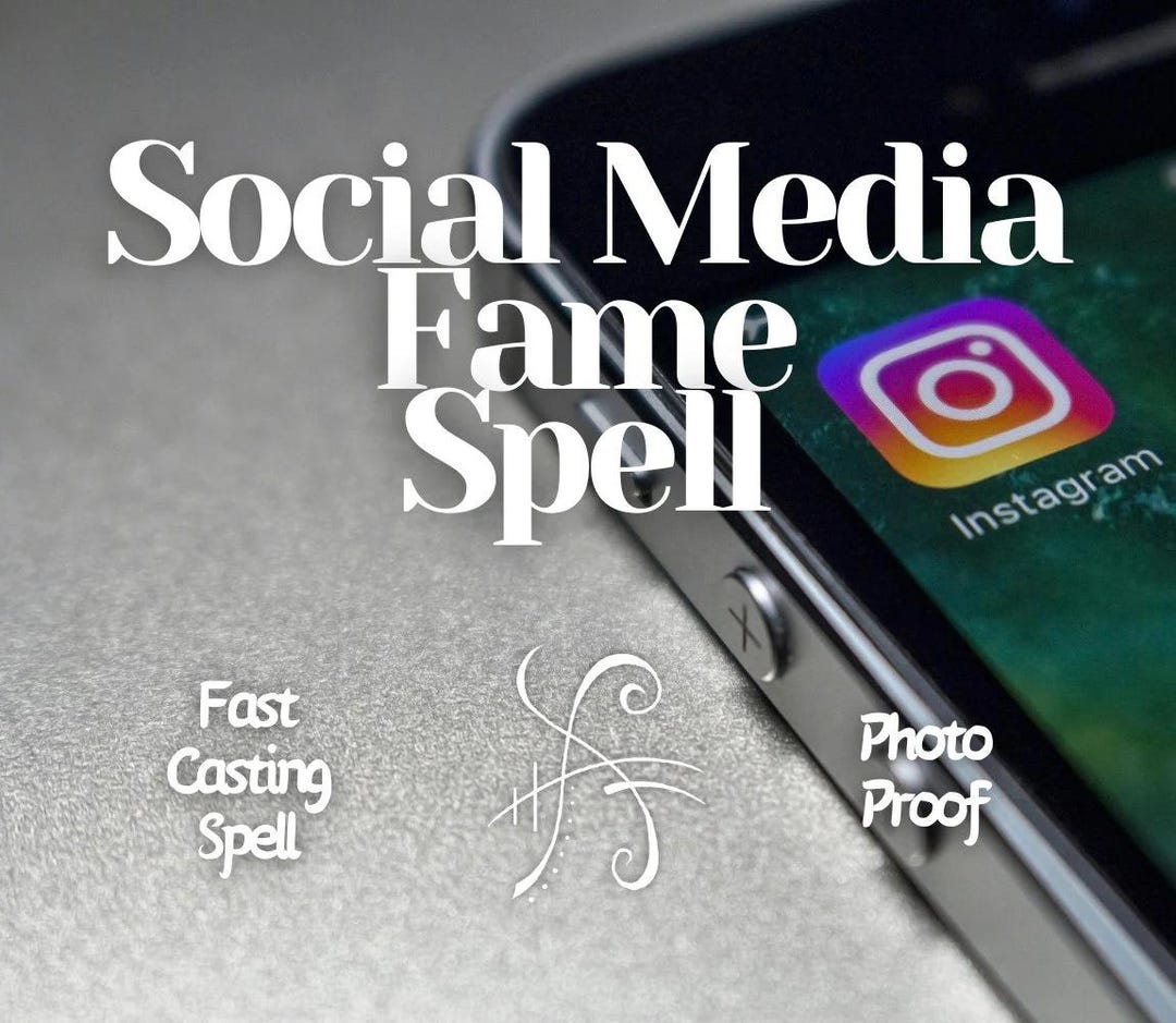 Social Media Fame Spell: Boost Popularity, White Magic - Etsy