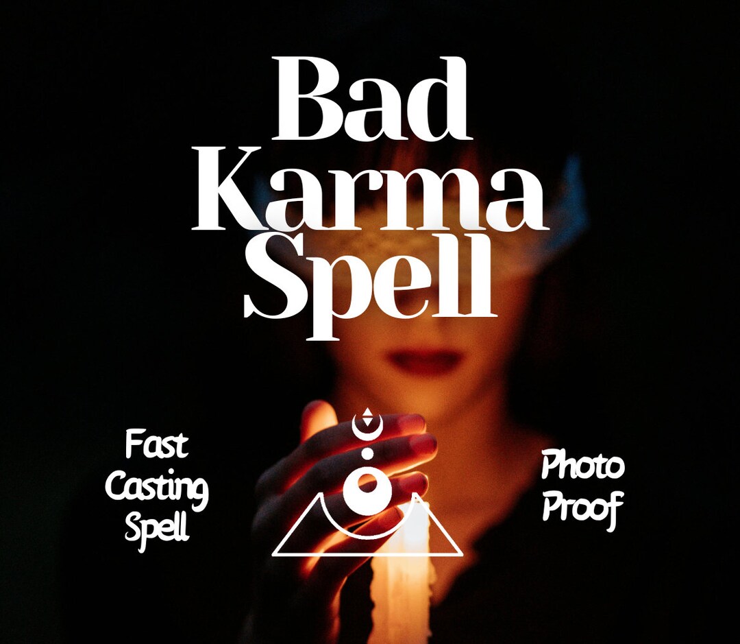 Bad Karma Spell Make Them Regret Spell Revenge Spell Make Them Suffer ...