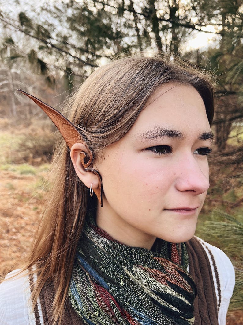 Handmade Tooled Leather Elf or Goblin Ears – Perfect for Cosplay, Festivals, and LARP - Etsy