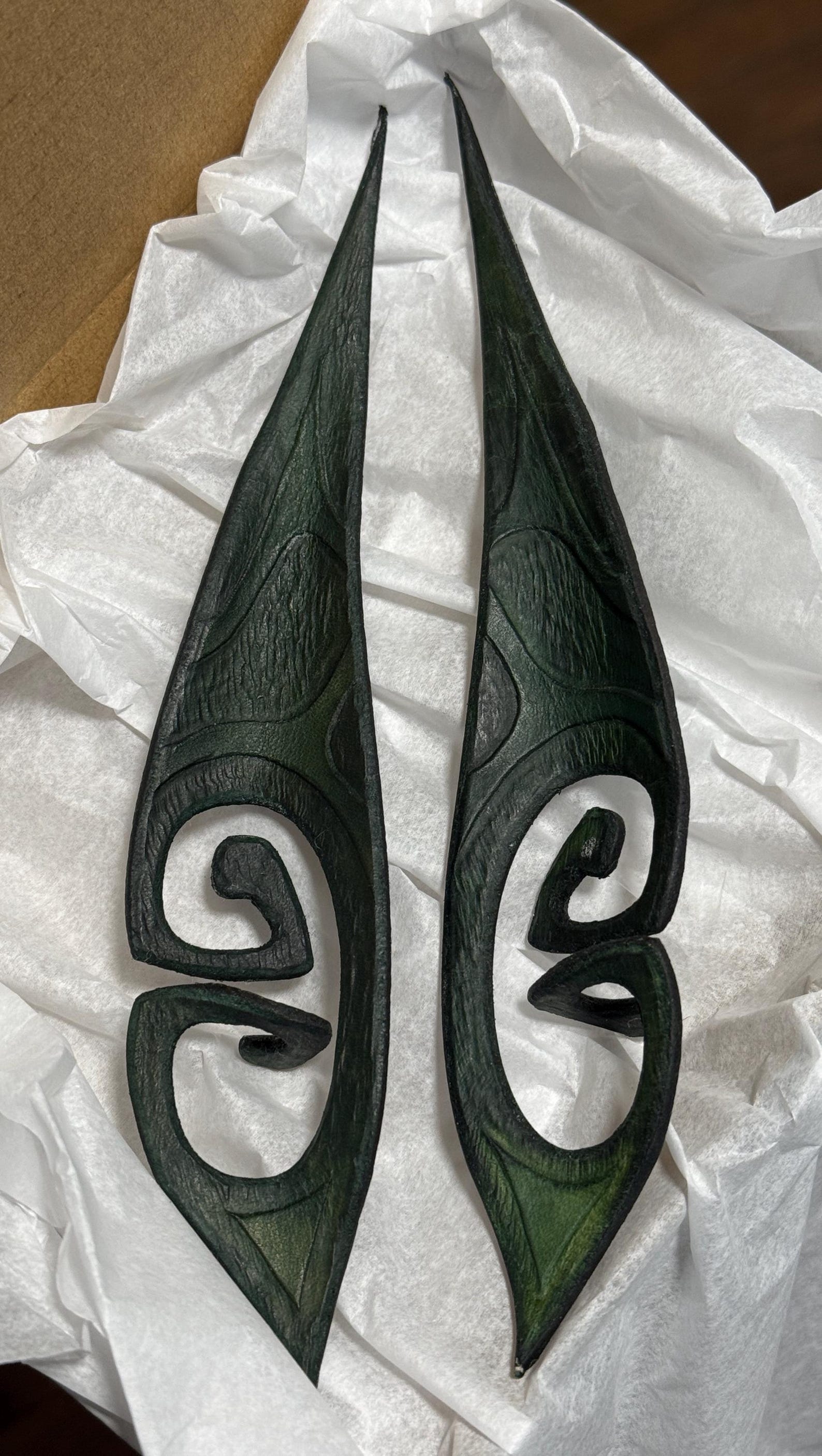 Handmade Tooled Leather Elf or Goblin Ears – Perfect for Cosplay ...