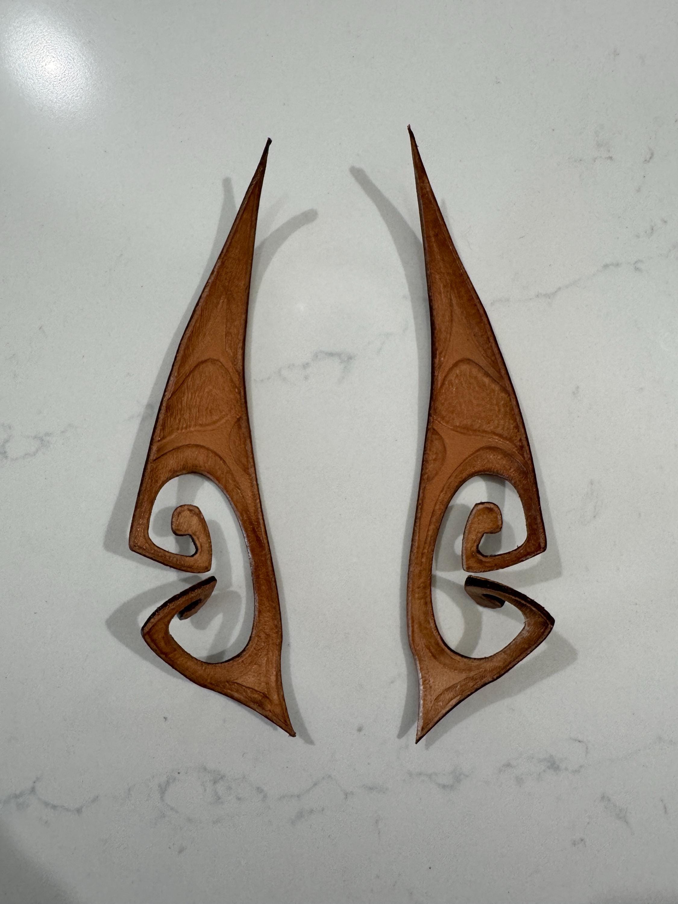 Handmade Tooled Leather Elf or Goblin Ears – Perfect for Cosplay ...
