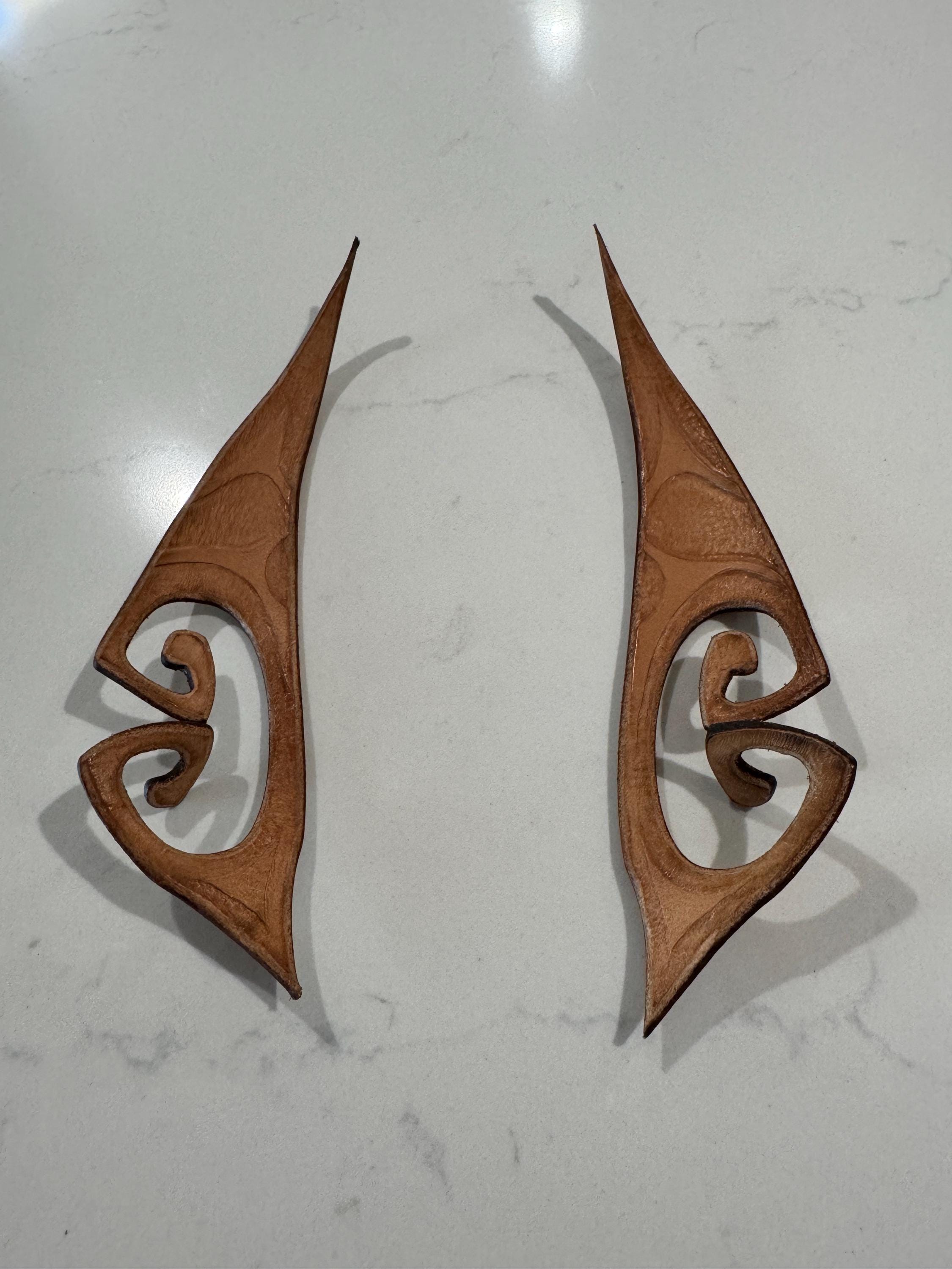 Handmade Tooled Leather Elf or Goblin Ears – Perfect for Cosplay ...