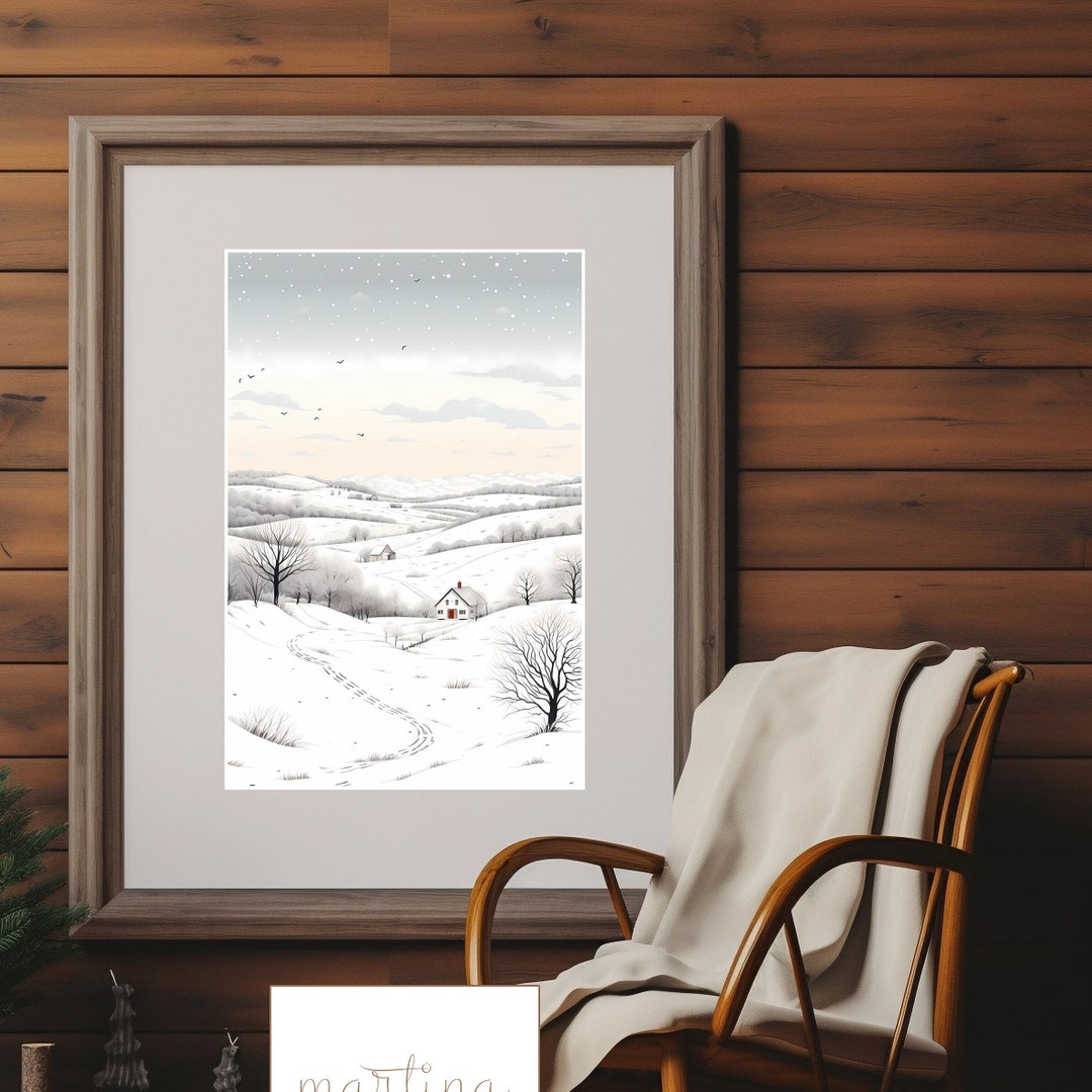 Christmas in the Midwest: Where the Heart Finds Home. Holiday Poster ...