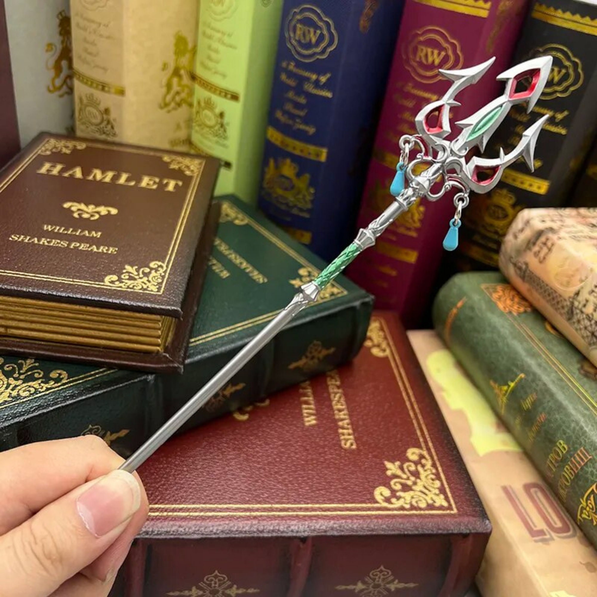 Legend of Zelda Replica 22 Cm Lightscale Trident Mipha Lance - Etsy