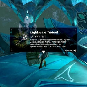 Legend of Zelda Replica 22 Cm Lightscale Trident Mipha Lance Gaming ...