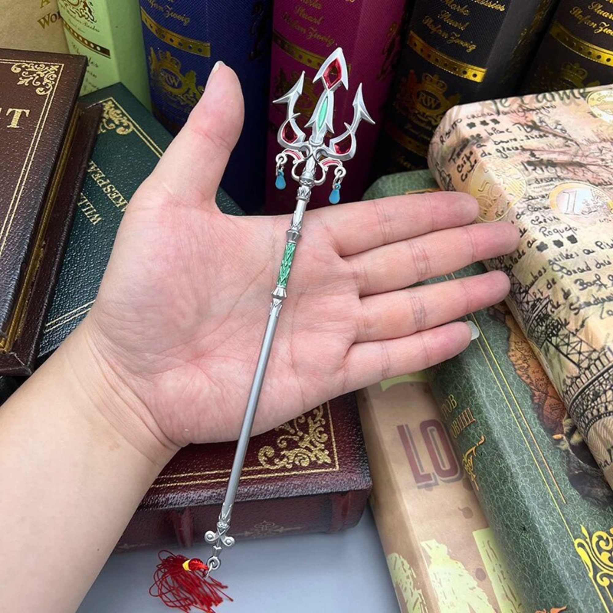 Legend of Zelda Replica 22 Cm Lightscale Trident Mipha Lance Gaming ...