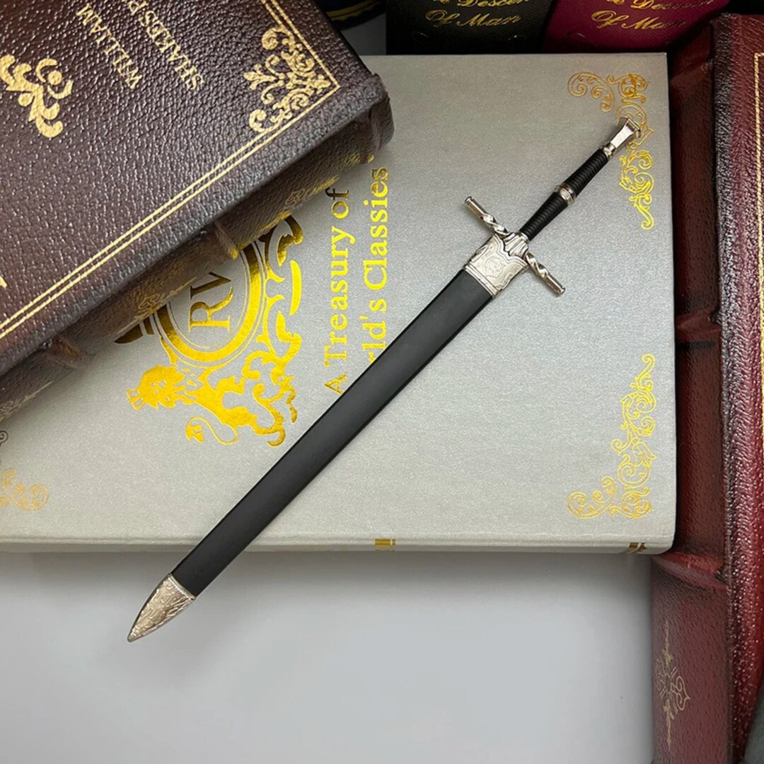 Witcher 22 Cm Replica Steel Sword Geralt of Rivia Gaming Miniature ...
