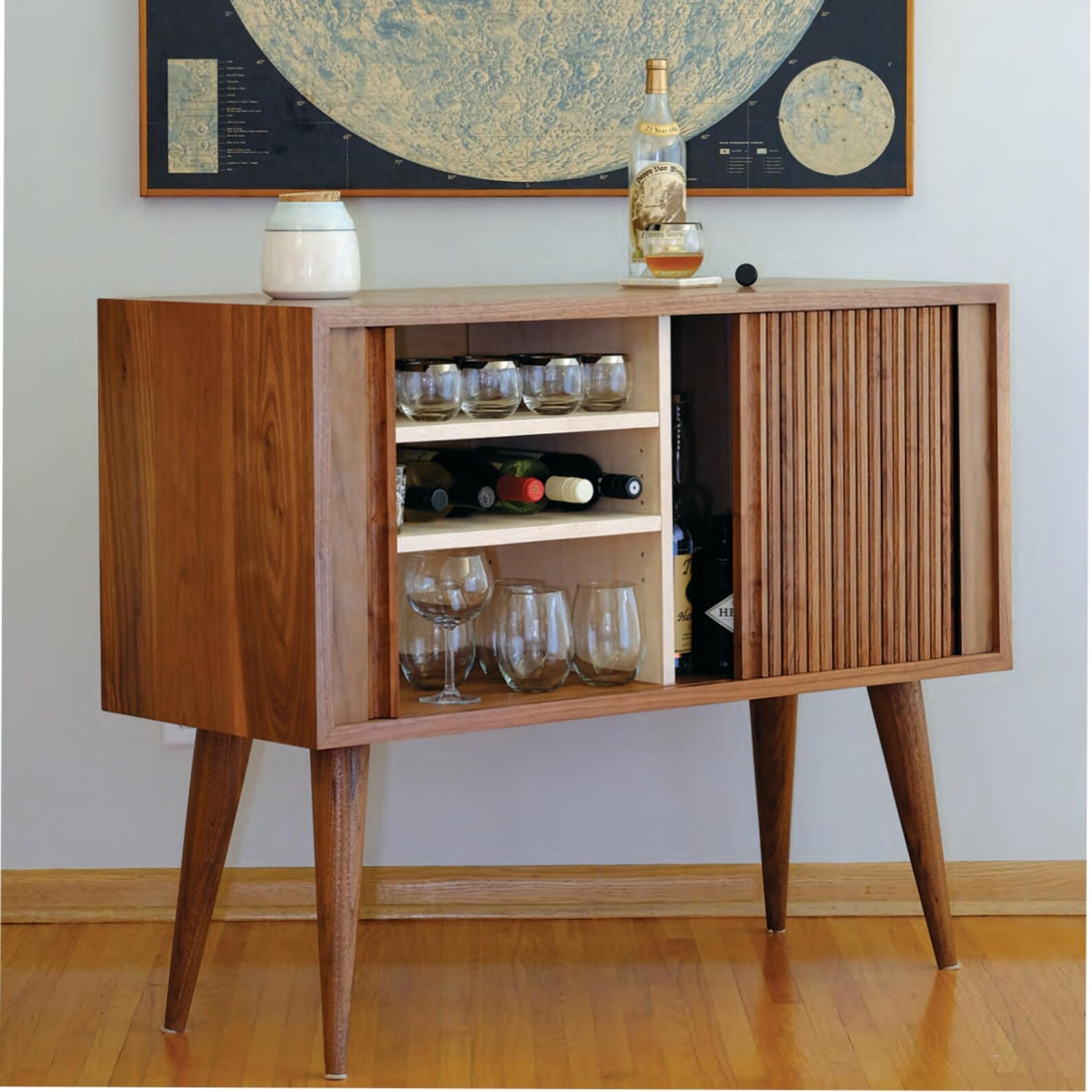 Wood Modern Cabinet Plan, Tambour Cabinet Plan, Cabinet PDF Plans ...