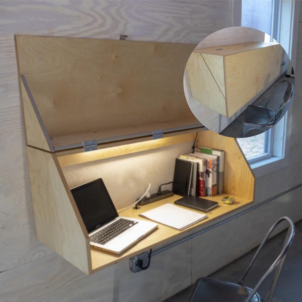 Folding Wall Desk - Etsy