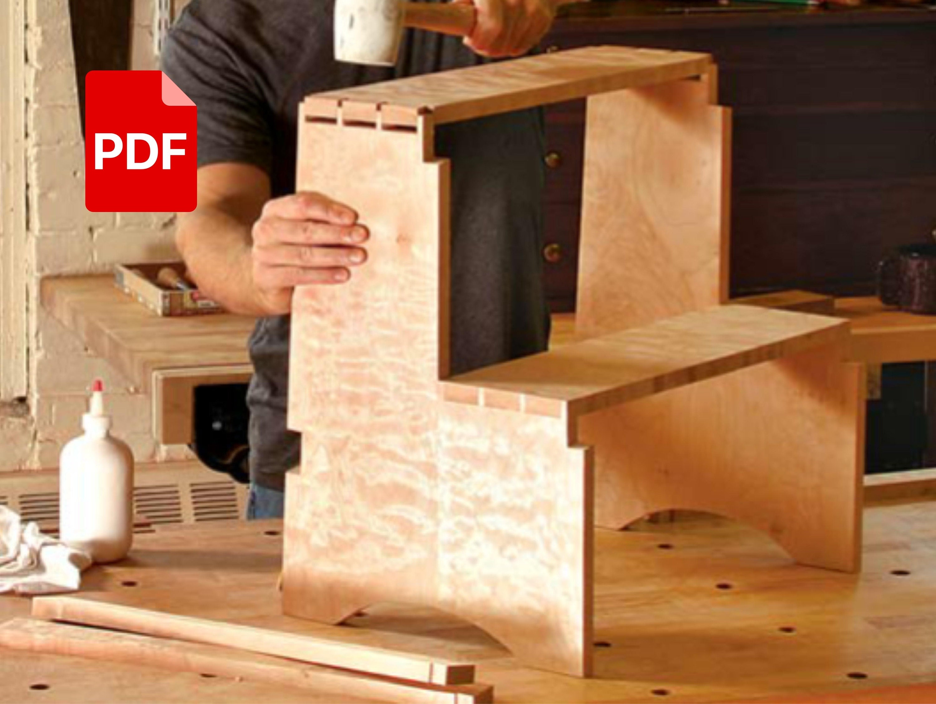 Classic Step Stool Plan, Made Easy Wooden Plan, PDF Plans, Digital ...