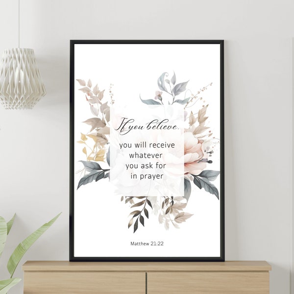 Matthew 21 22 - Etsy