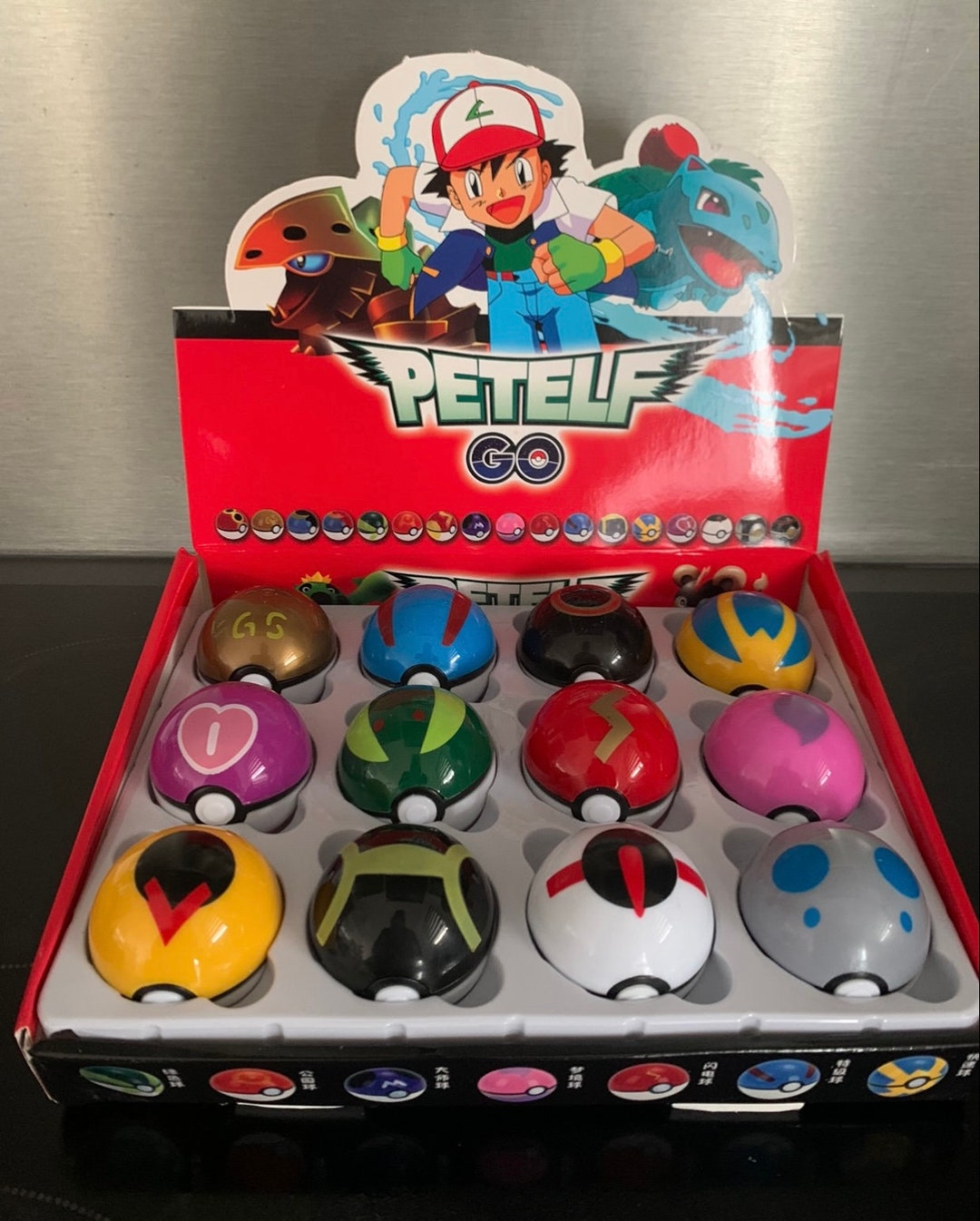 12 Pokeballs & 12 Pokemon Figure - Etsy