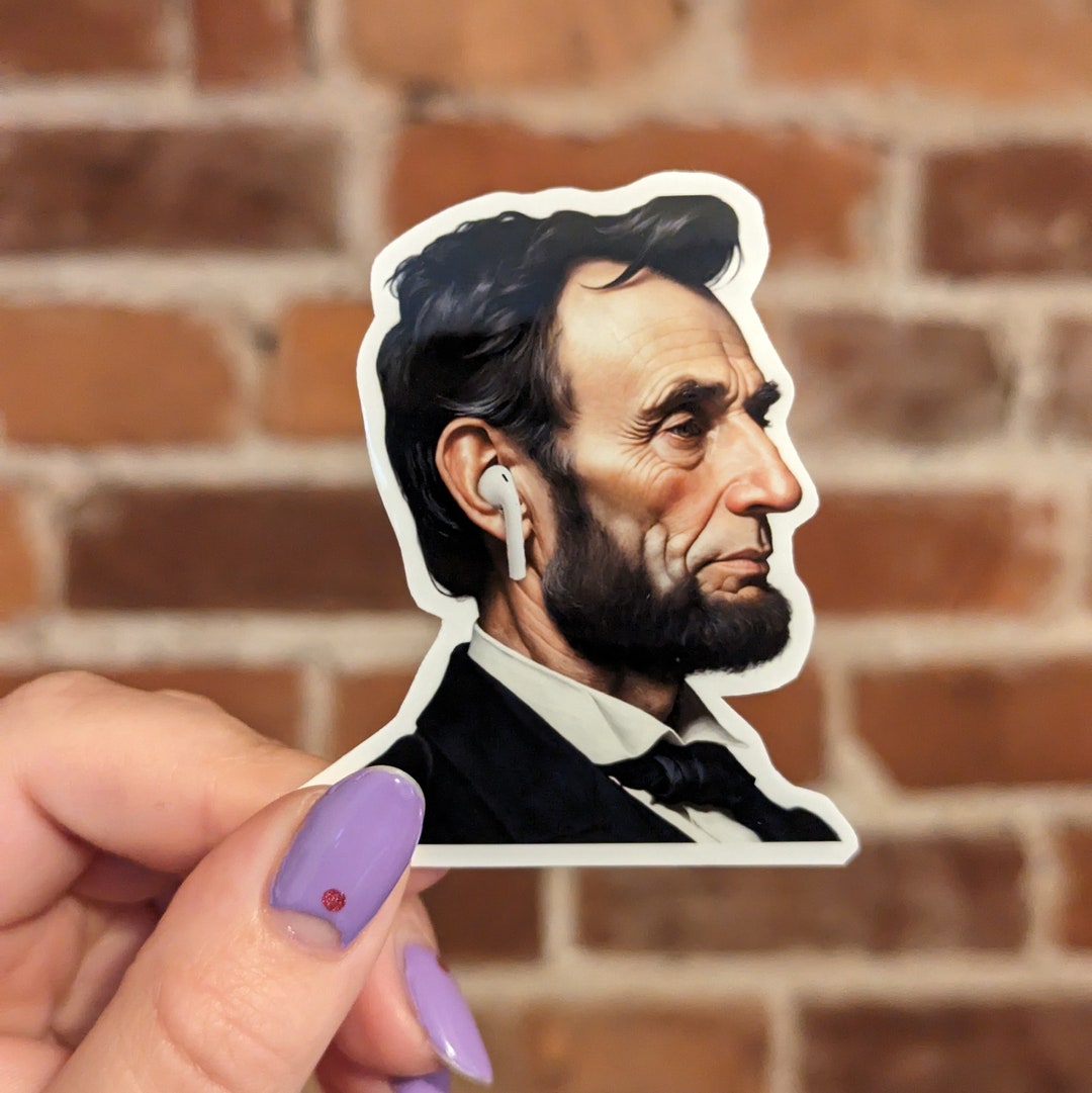 Abraham Lincoln Funny History Sticker - Etsy