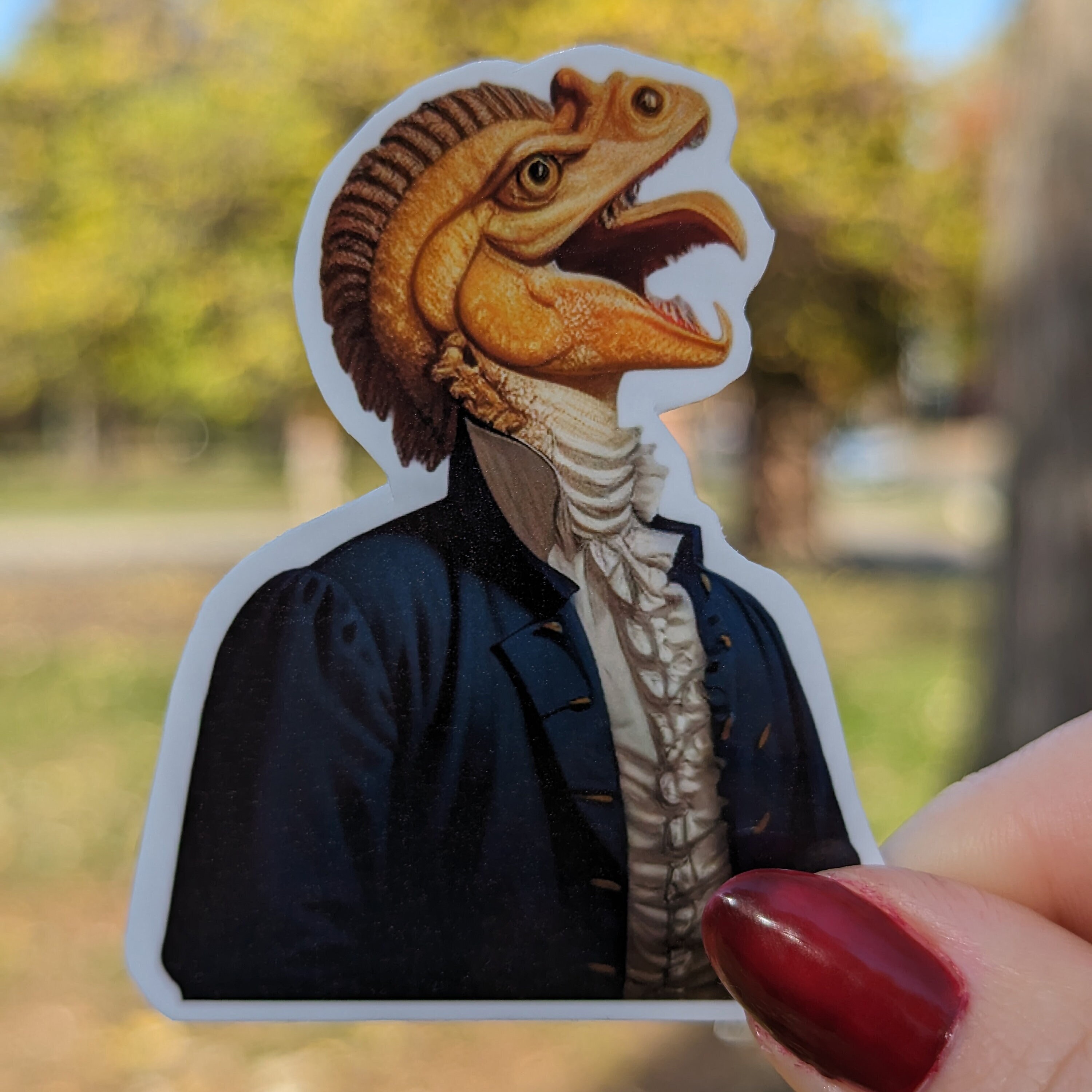 Dinosaur President Funny History Sticker - Etsy