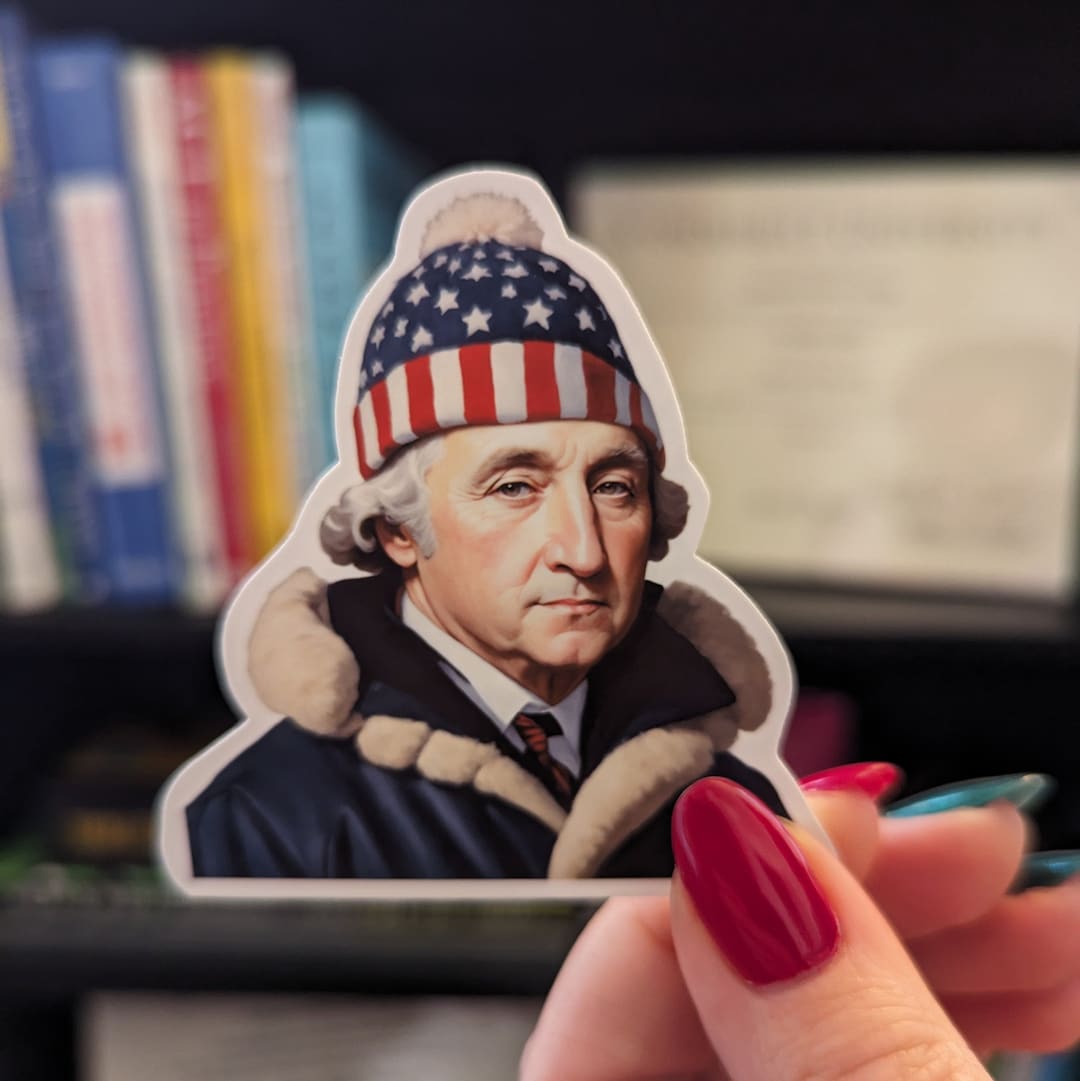 George Washington Funny History Sticker - Etsy