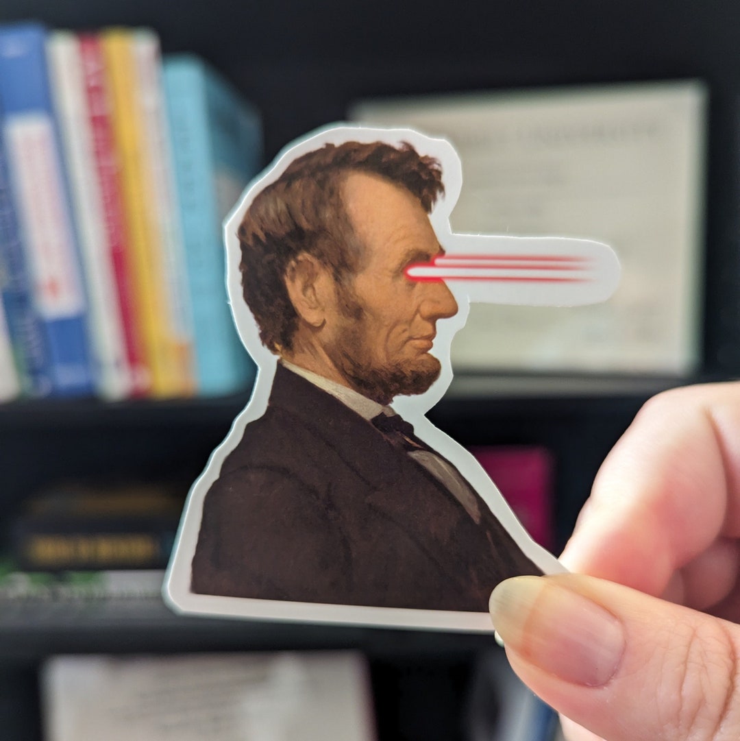 Abraham Lincoln Funny History Sticker - Etsy