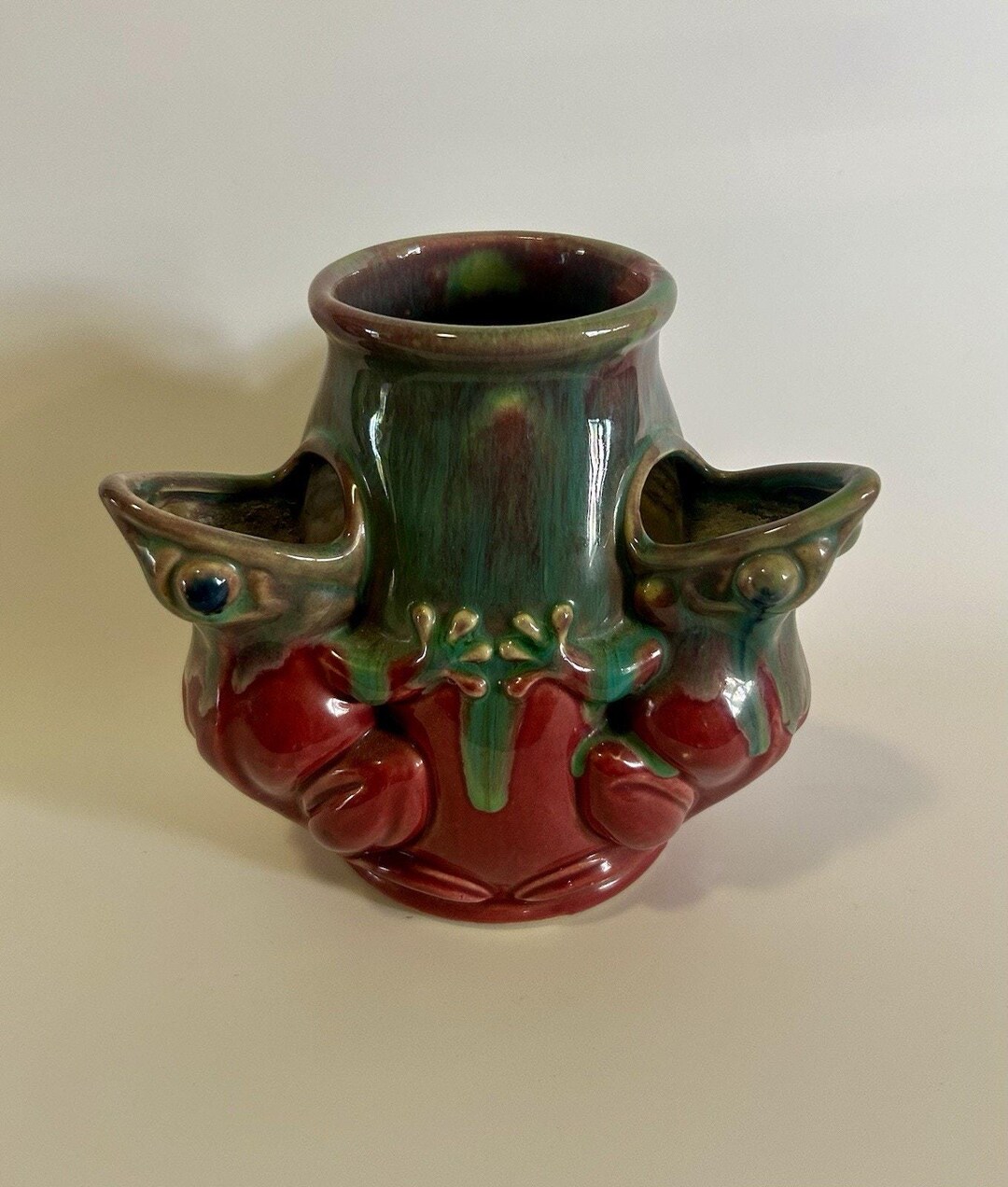 Vintage, Early 1900's, Japanese, Three Singing Dancing Frogs, Vase ...