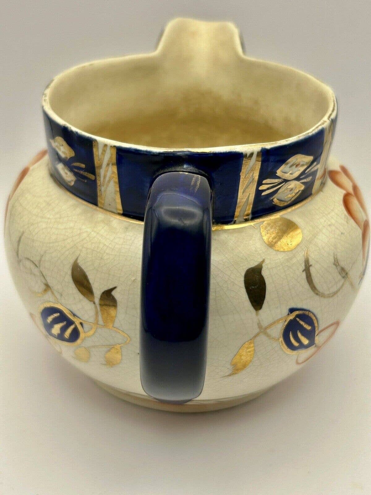 Vintage, Arthur Wood, STAFFORDSHIRE ENGLAND, 36 Blue & Gold, Floral ...