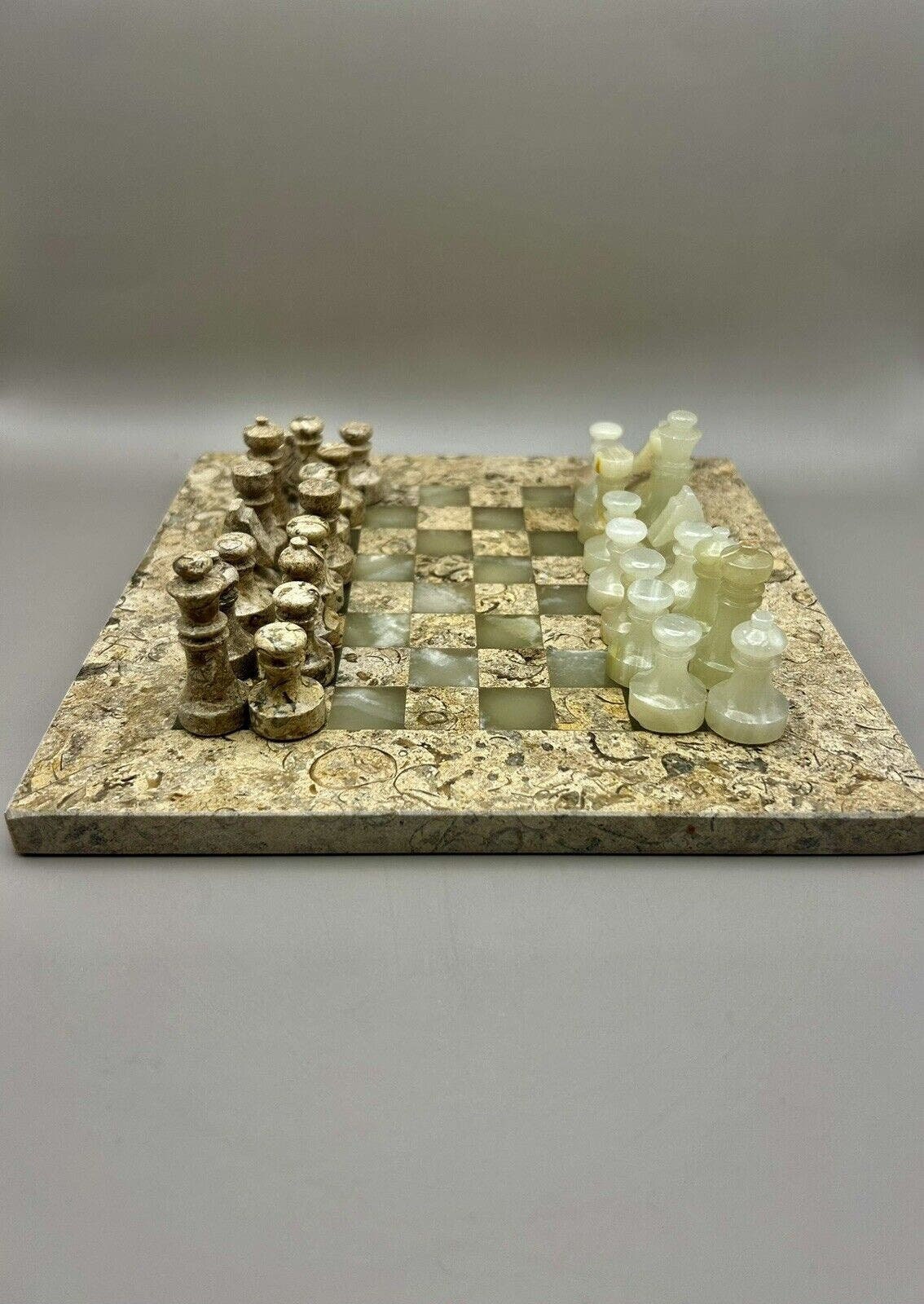 Vintage, Marble, and Quartz, Mini Chess Set, 32 Pieces 8x8 Inches - Etsy