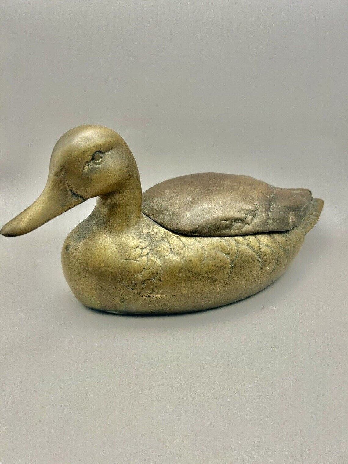 Vintage, Large, Brass Duck, Box With Lid, Trinket Box, Korea, 11 - Etsy