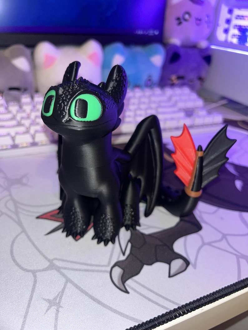 3D Printed Toothless - Etsy