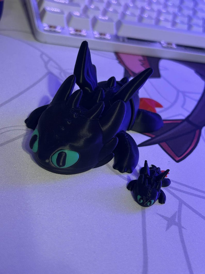 3D Printed Flexy Toothless - Etsy