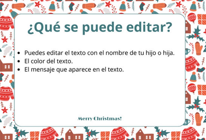 Letter From Santa Claus, Spanish. Christmas Letter From Santa Claus and ...