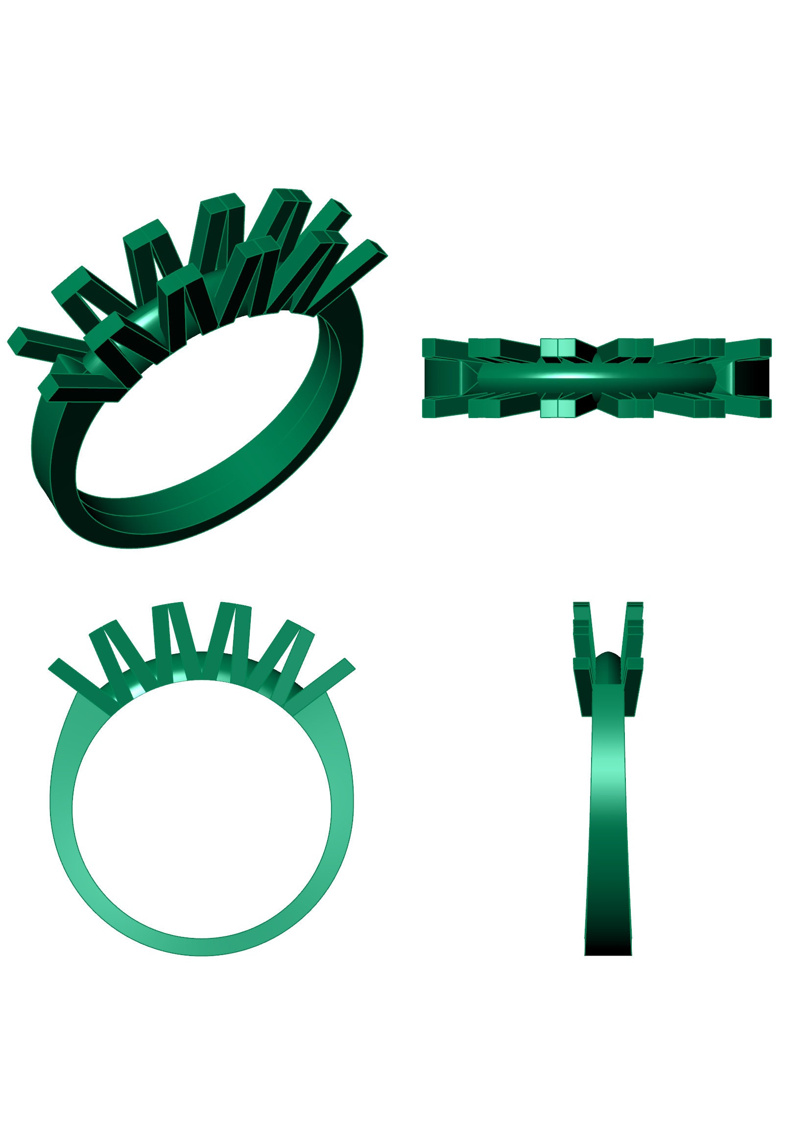 STL 3D Model/ Jewelry CAD File for 3D Printing// Ring/3d Jewelry File ...