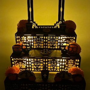 Dia De Los Muertos Day of the Dead Ofrenda Altar (SQUARE) With DIY ...