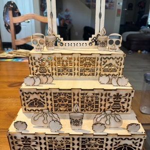 Dia De Los Muertos Day of the Dead Ofrenda Altar (SQUARE) With DIY ...