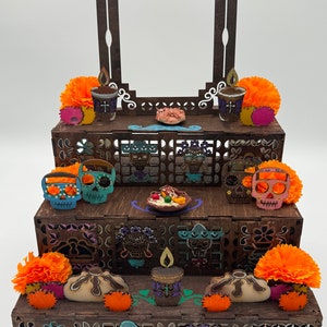 Dia De Los Muertos Day of the Dead Ofrenda Altar (SQUARE) With DIY ...