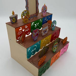 Dia De Los Muertos Altar Ofrenda With DIY Paint Kit & Picture Frame - Etsy