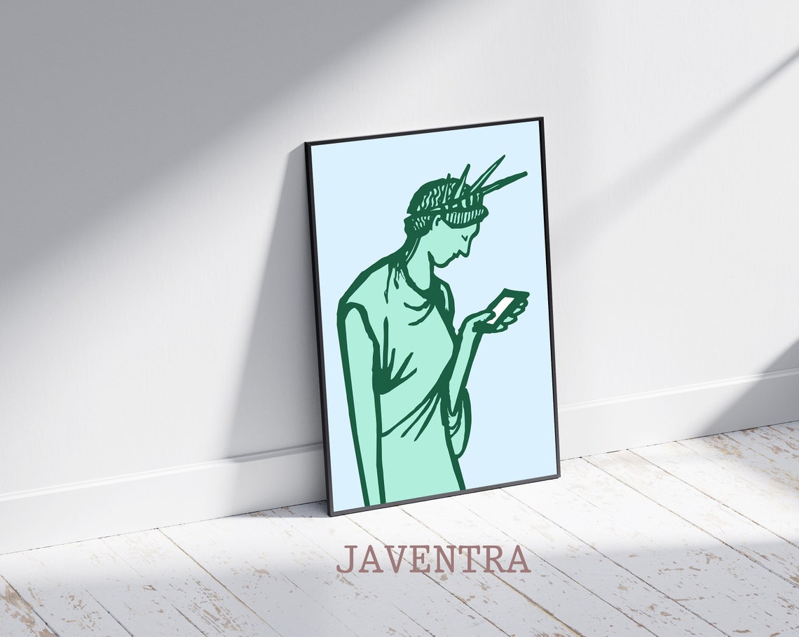 Jean Jullien Statue of Liberty Humor Posters Jean Jullien Print Funny ...