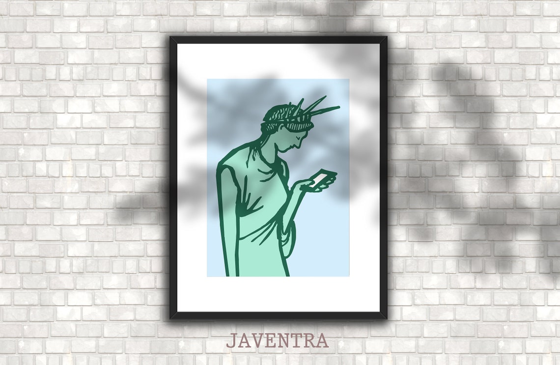 Jean Jullien Statue of Liberty Humor Posters Jean Jullien Print Funny ...