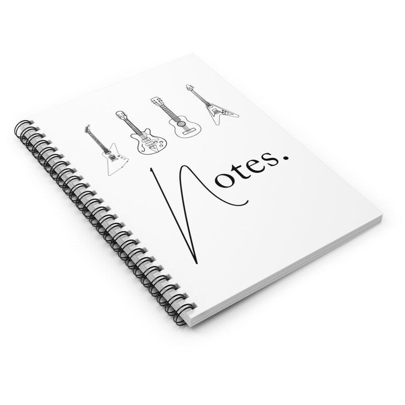 Guitars Rock Musician Notes | Spiral Notebook for Musicians - Ruled ...