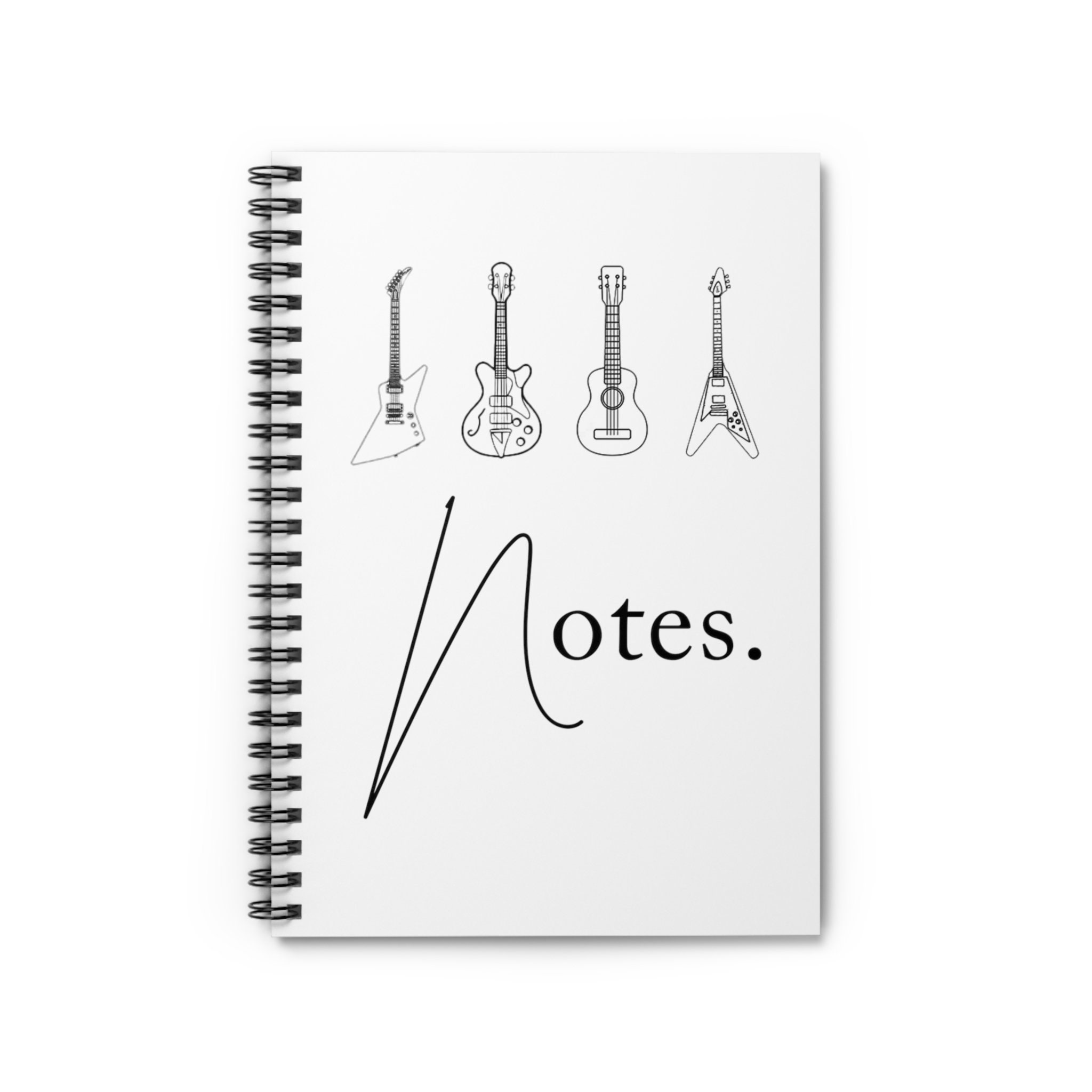 Guitars Rock Musician Notes | Spiral Notebook for Musicians - Ruled ...