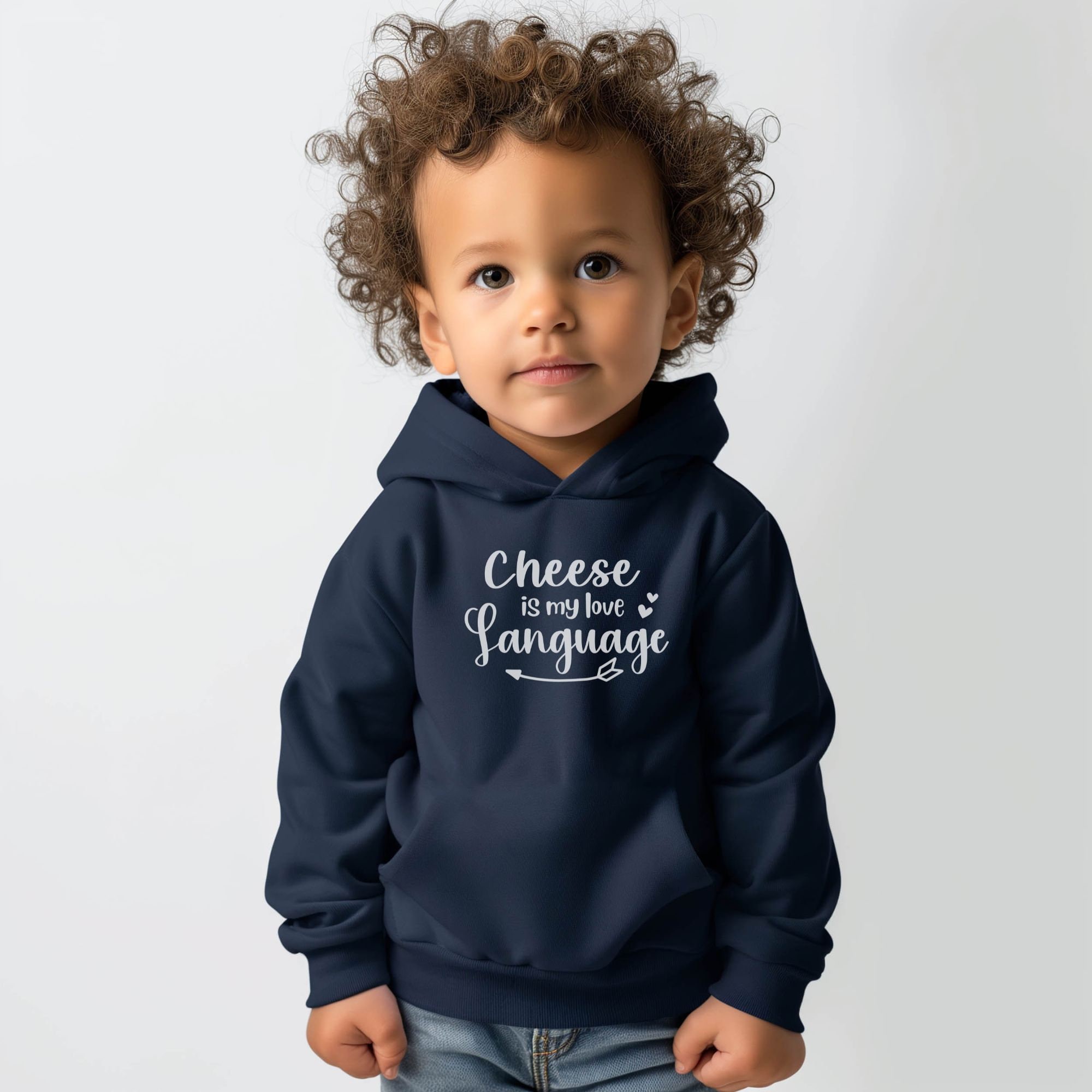Toddler Cheese is My Love Language Sweatshirt, Toddler Cheese Hoodie ...