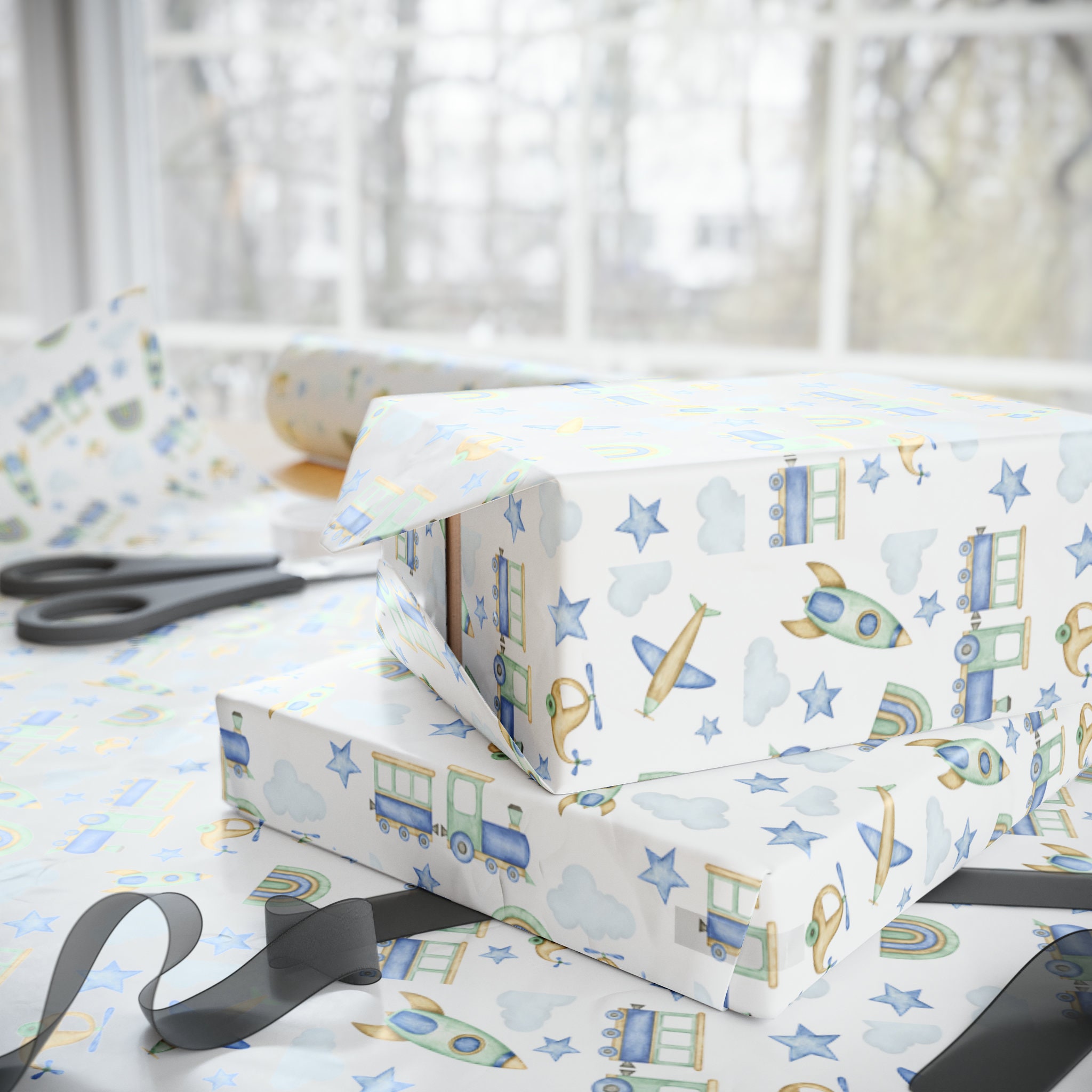 Wrapping Paper Birthday Wrapping Paper Custom Wrapping Paper Fun ...
