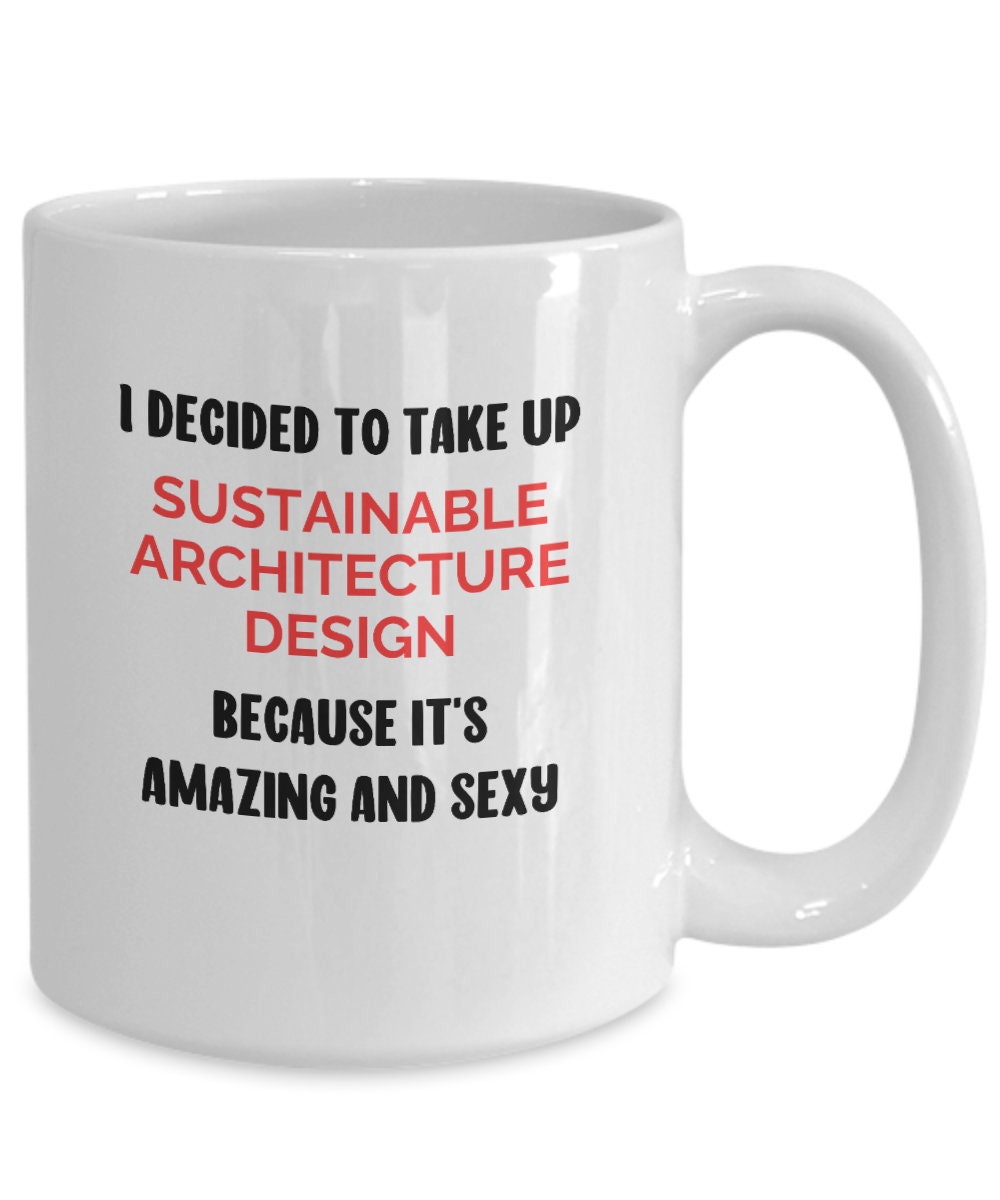 Sustainable Architecture Designer Mug, Designer Coffee Mug, Gift for ...