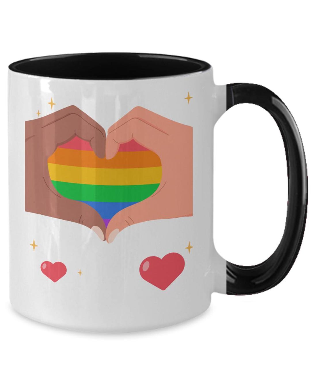Pride Valentine Mug, Non-binary Cup, Gift for Pride Supporters, Gay ...